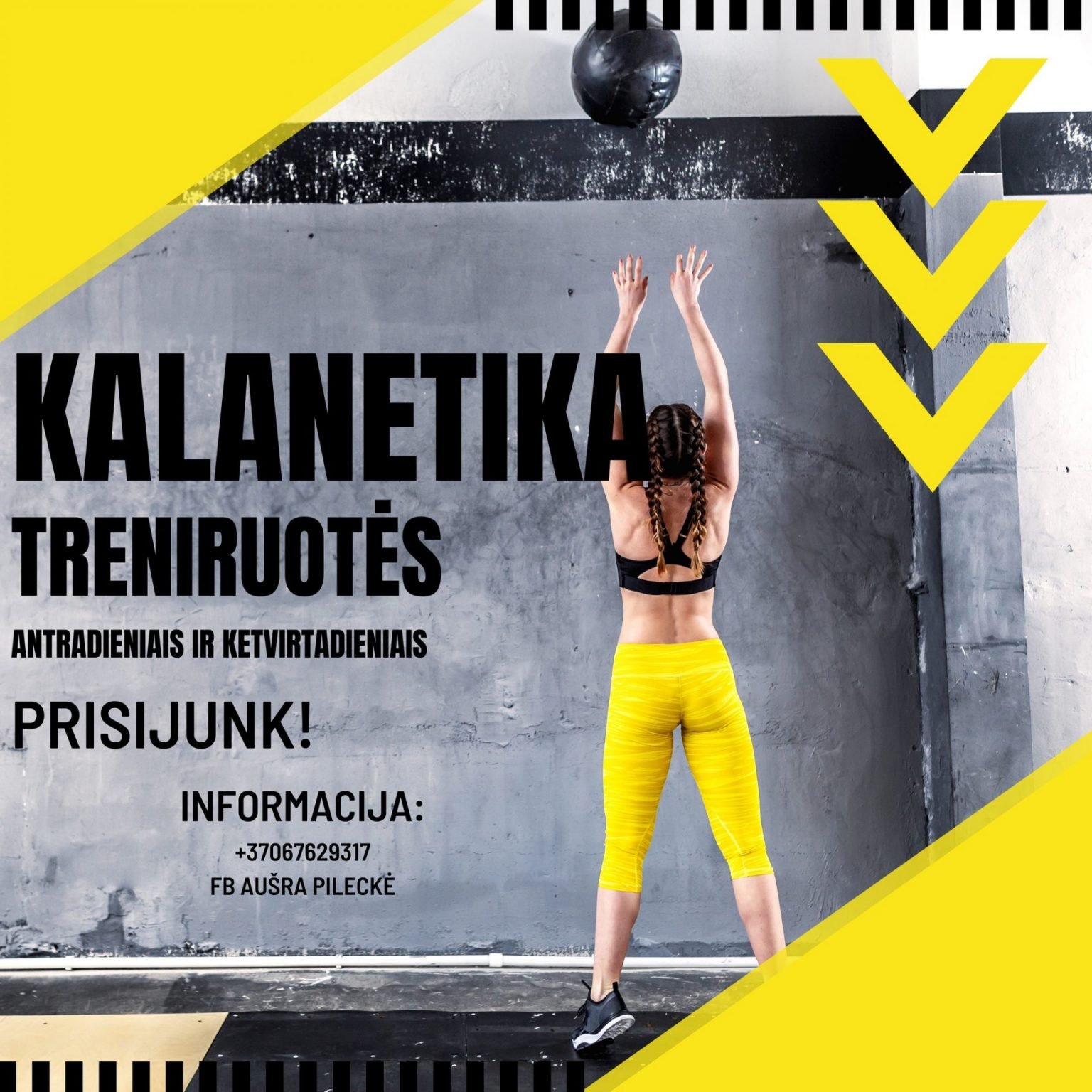 Kviečia į kalanetikos treniruotes - Jurbarko „Šviesa”